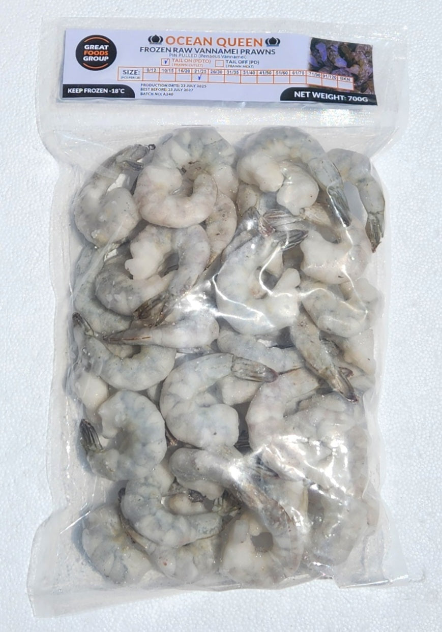 Raw Prawn Cutlets 21/25 Vannamei 700g Tail on – Better Choice Fisheries